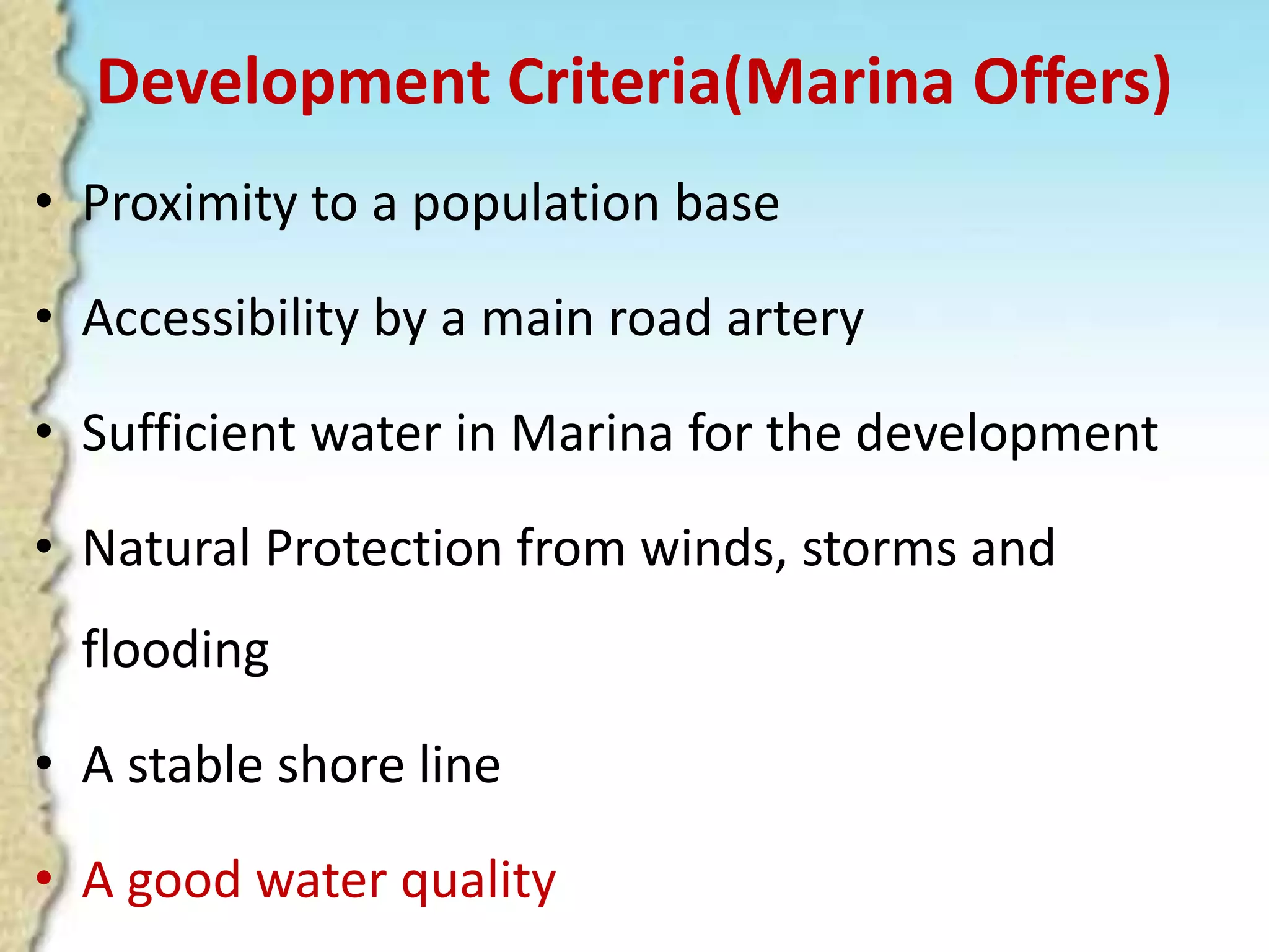 Marina and development process | PPTX