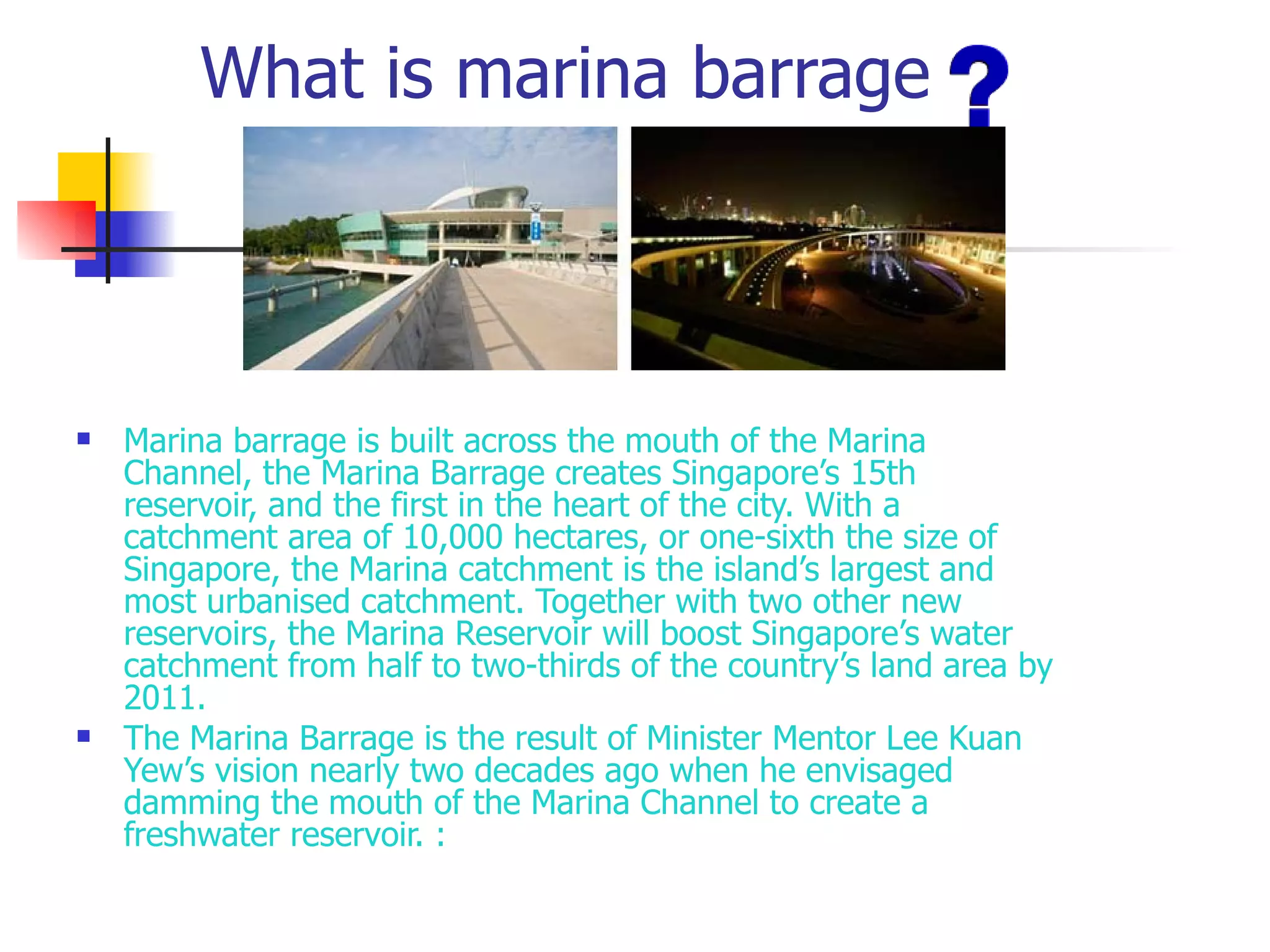 Marina barrage | PPT