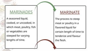 Marinades lesson plan guide for students | PPTX