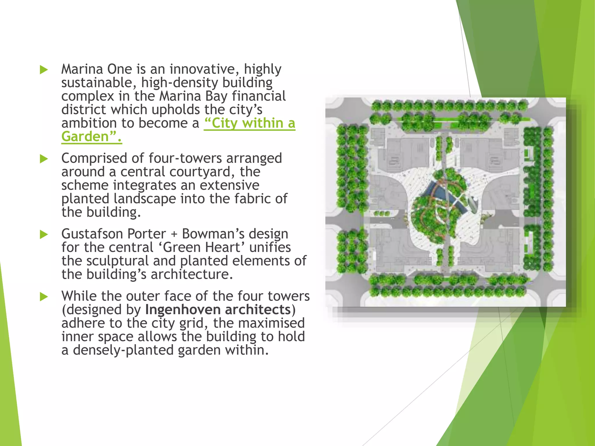 Marina One, Singapore: A Case Study of Green Architecture | PPTX