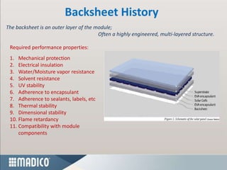 Current Trends in Backsheet Evolution | PPT