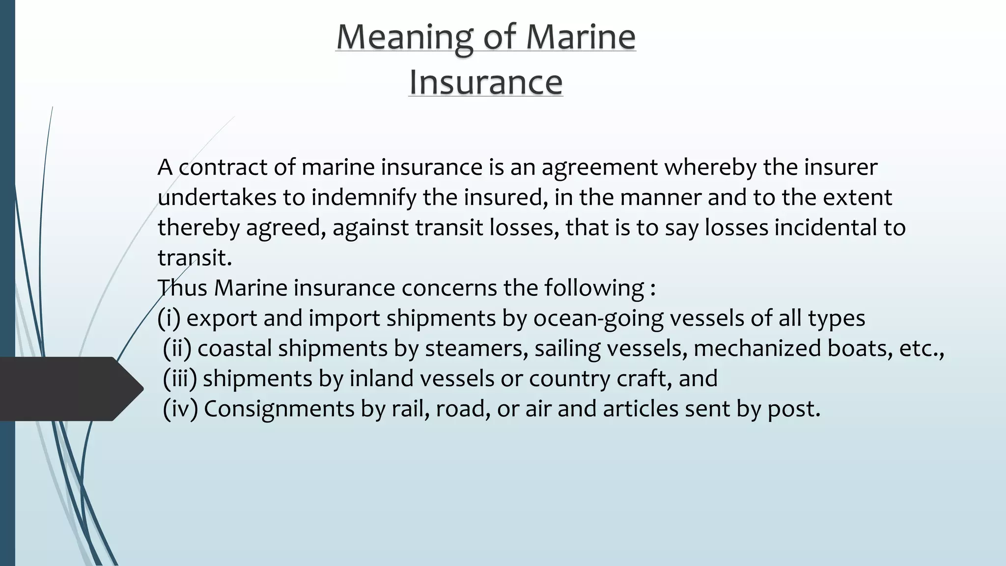 Marine insurance | PPTX