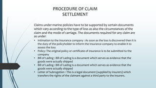 Marine insurance | PPTX