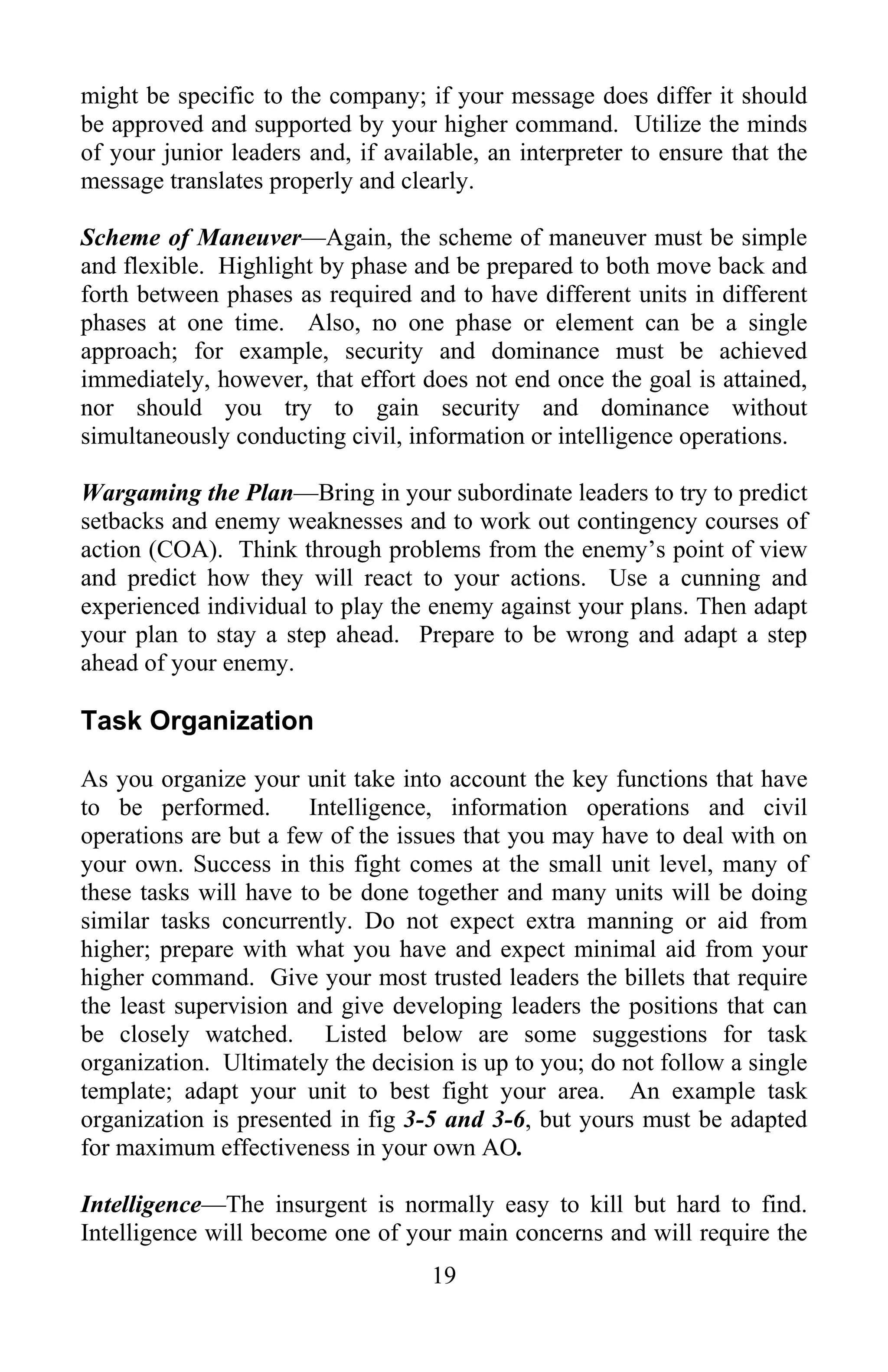 Marine Corps Small Unit Leaders Guide To Counterinsurgency | PDF