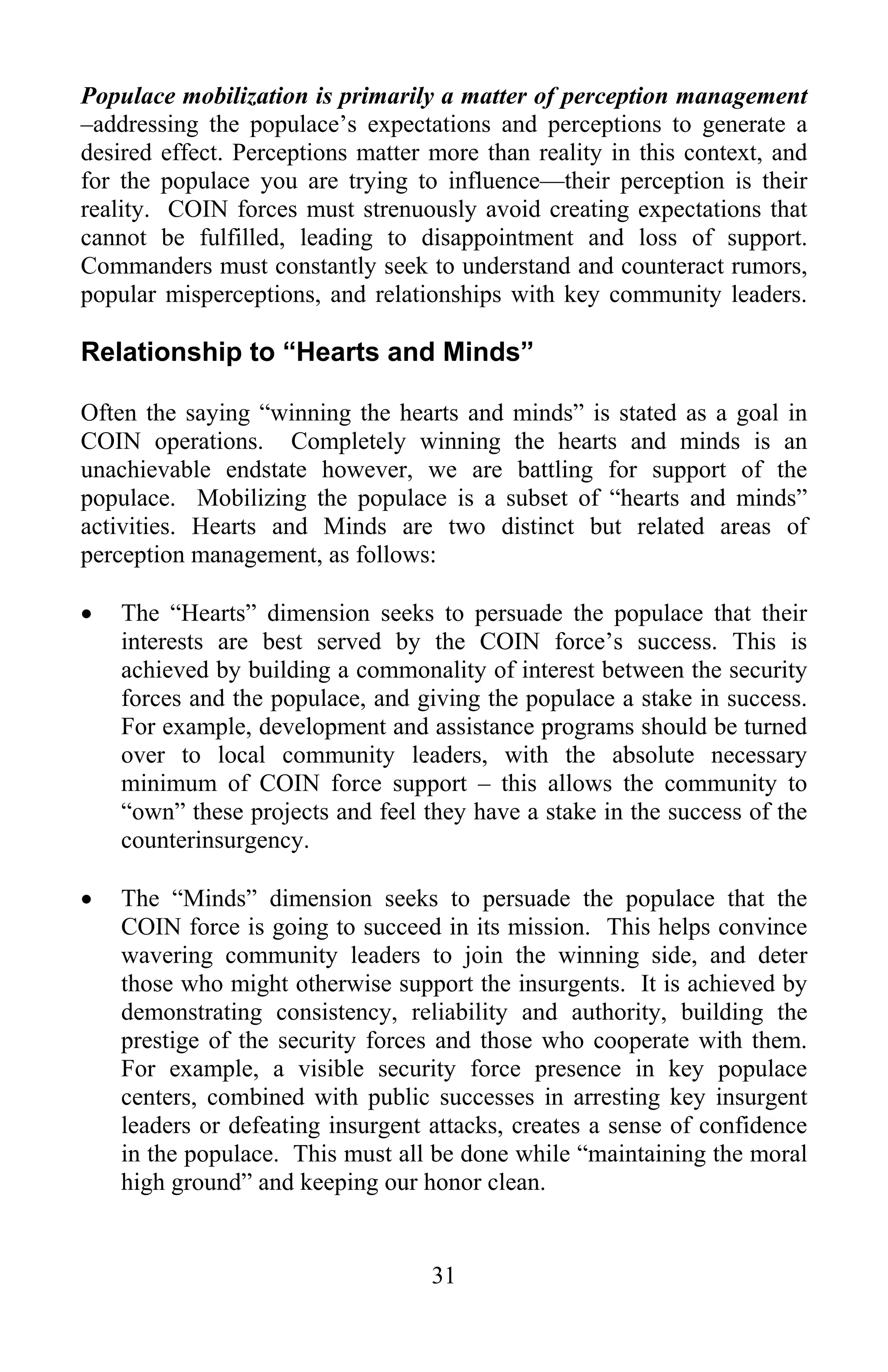 Marine Corps Small Unit Leaders Guide To Counterinsurgency | PDF