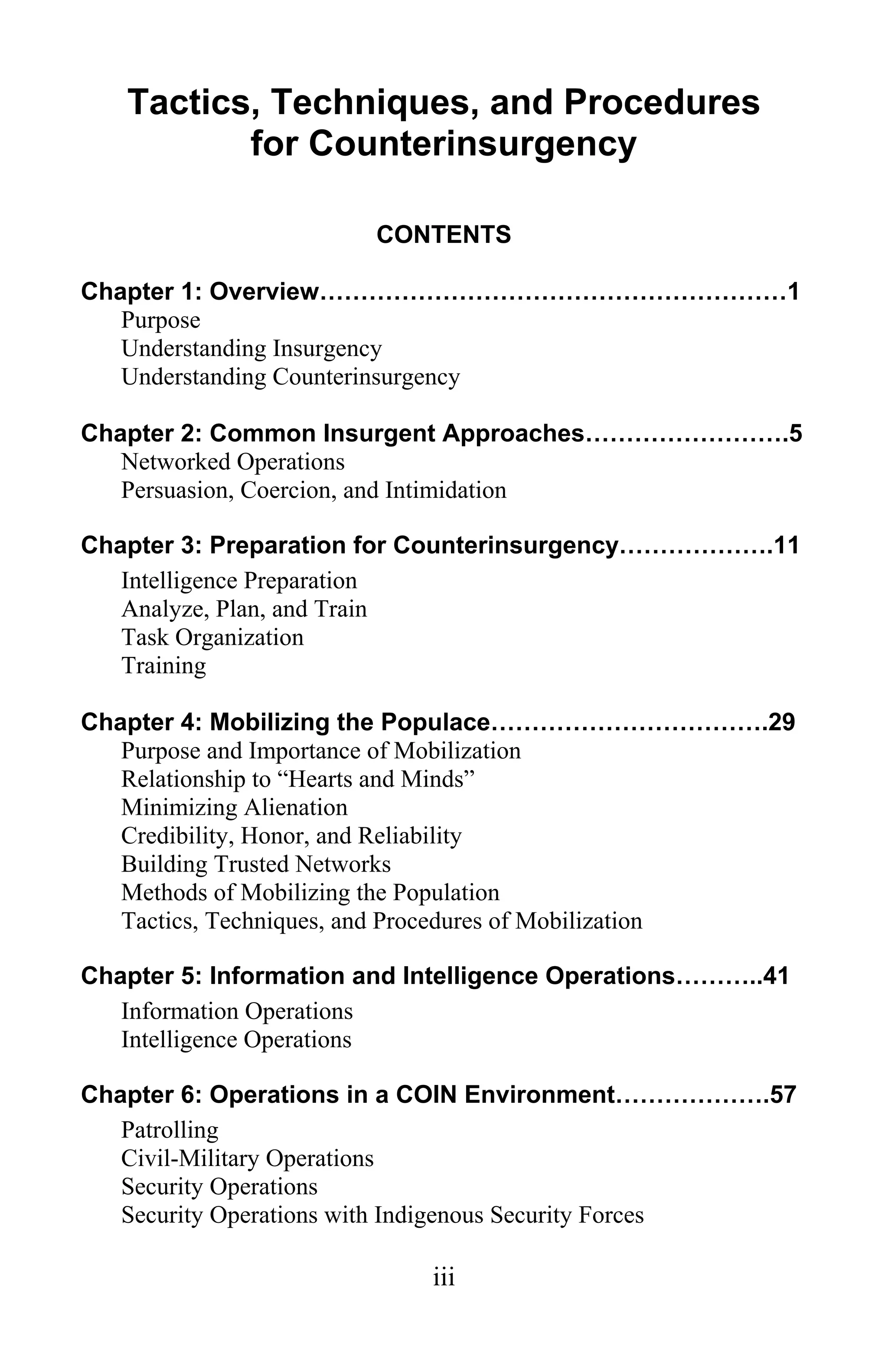 Marine Corps Small Unit Leaders Guide To Counterinsurgency | PDF