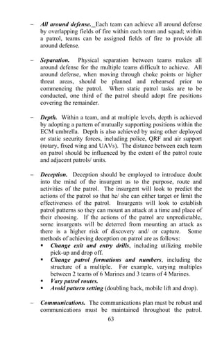 Marine Corps Small Unit Leaders Guide To Counterinsurgency | PDF