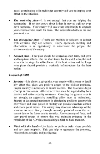 Marine Corps Small Unit Leaders Guide To Counterinsurgency | PDF
