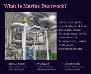 Marine Ductwork: The Key to Clean Air, Safety, and Comfort at Sea | PDF
