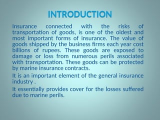 marine-insurance cargo and hull insurance | PPT