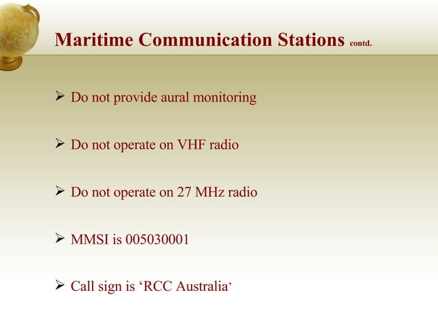 Marine Radio Communication | PPT