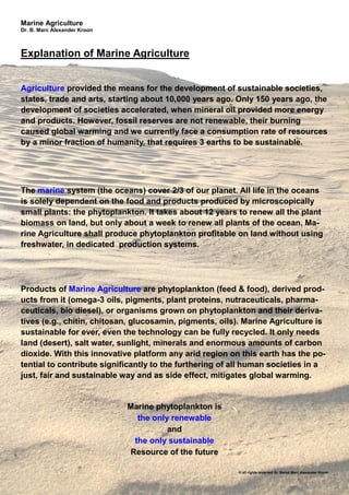Marine Agriculture | PDF