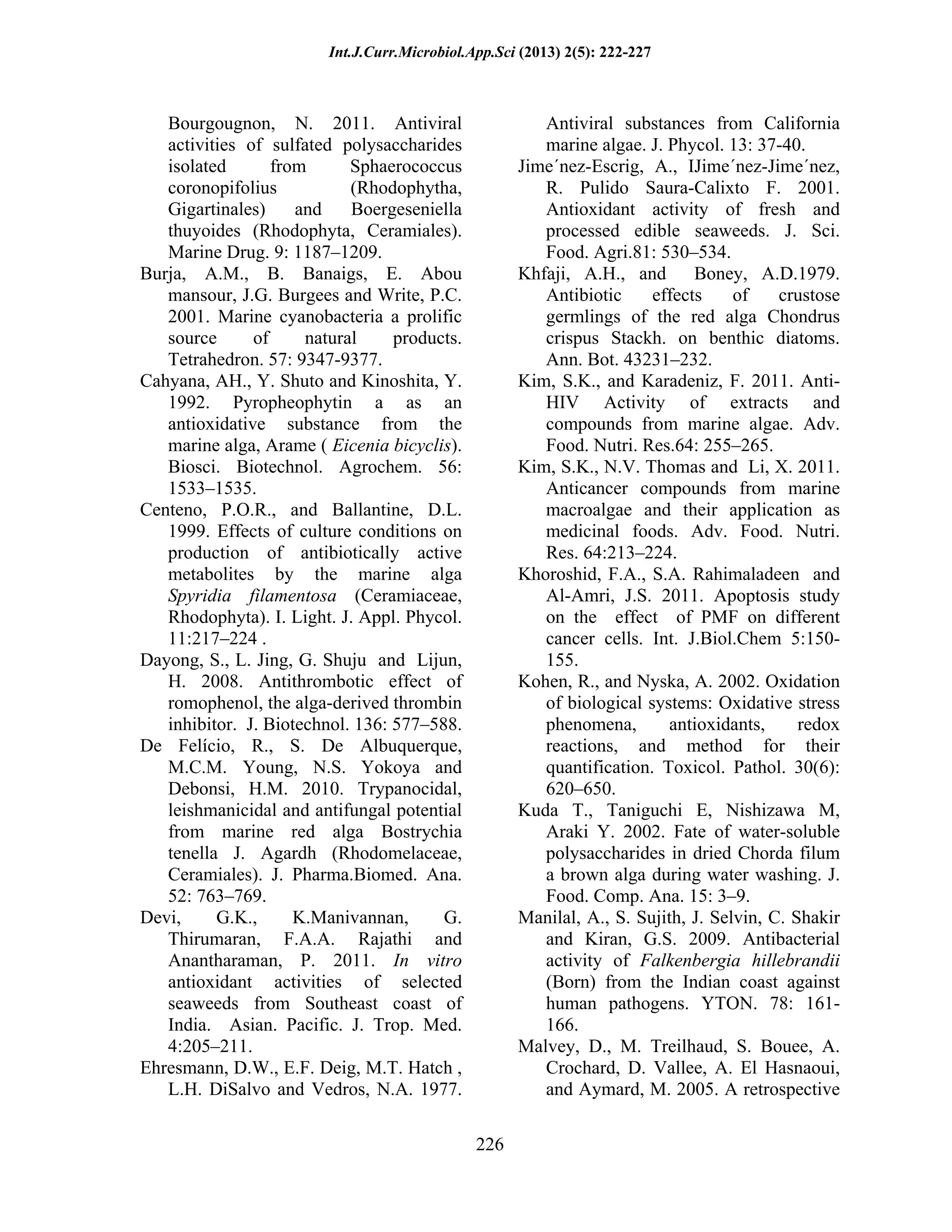 Marine algae an overview | PDF