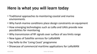 Marine and coastal applications of LoRa wireless technology | PPTX