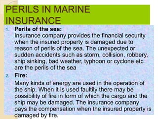Marine and Goods in Transit Insurance | PPTX