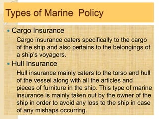Marine and Goods in Transit Insurance | PPTX