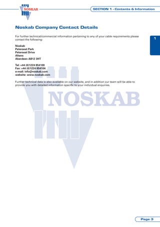 Marine and Offshore Cables - Noskab Catalogue | PDF