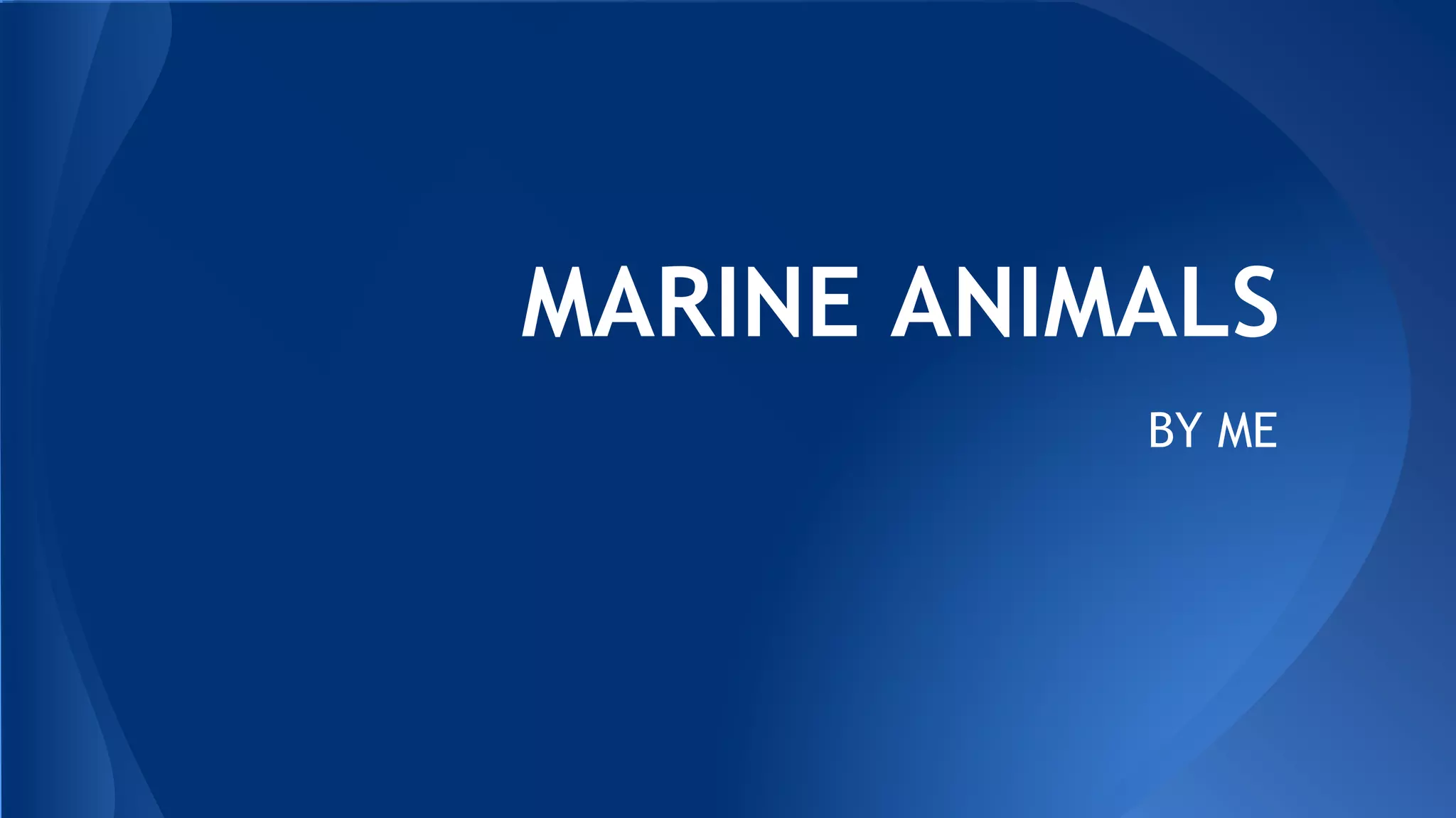 Marine animals | PPT