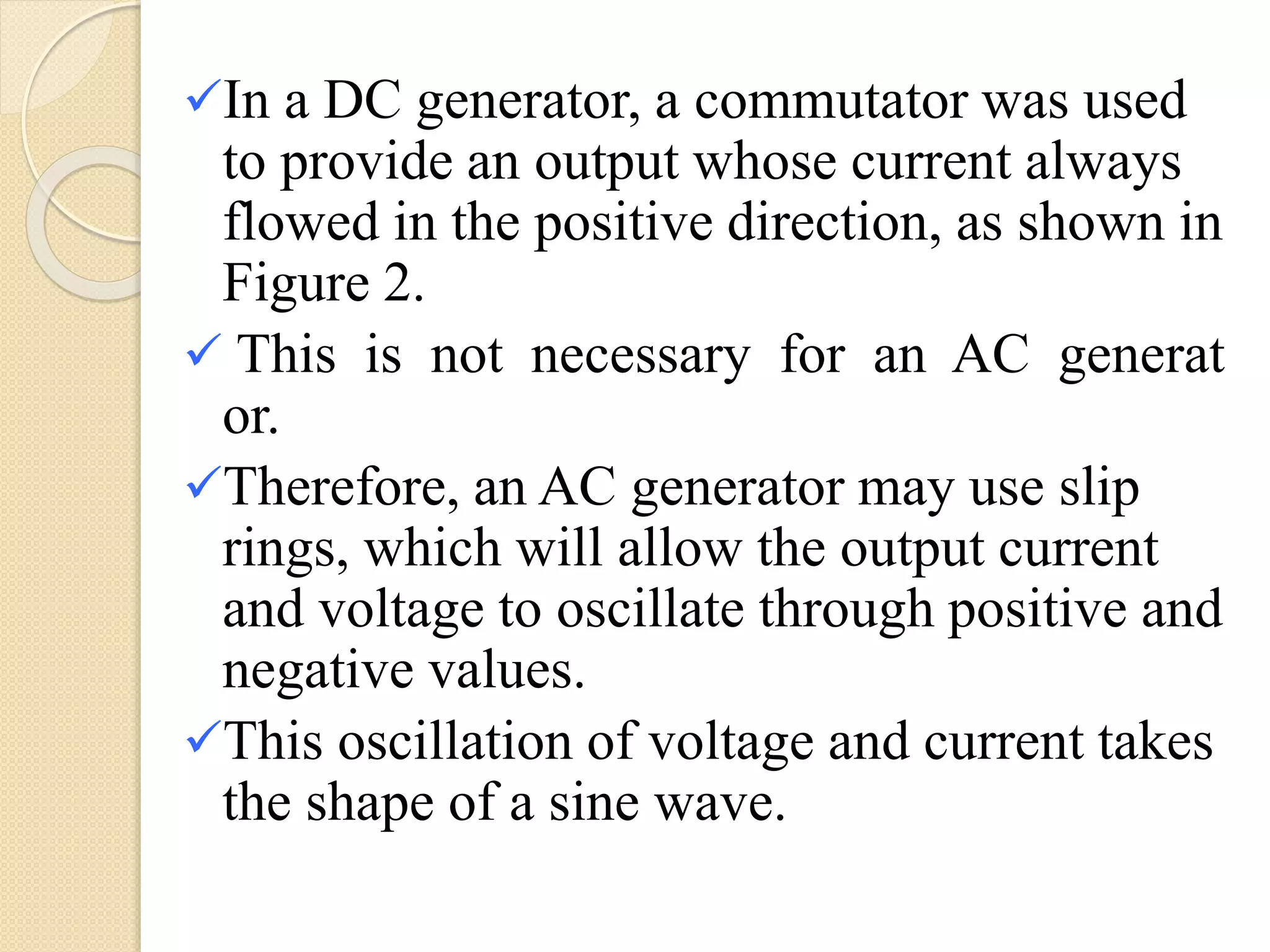 PArts and Principle of AC Generator | PPT