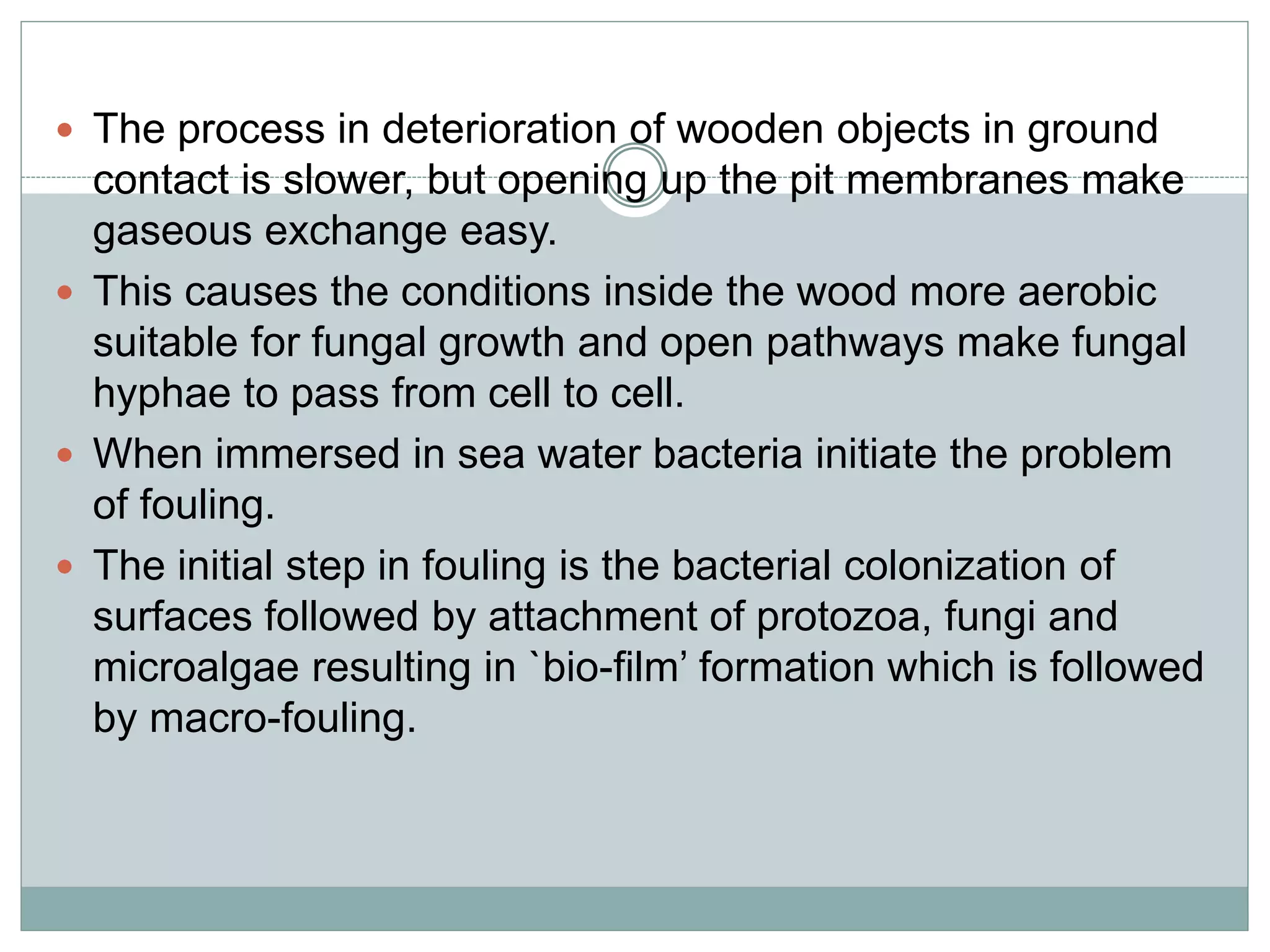 Marine bio deterioration | PPT