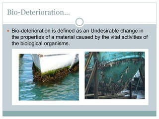 Marine bio deterioration | PPT