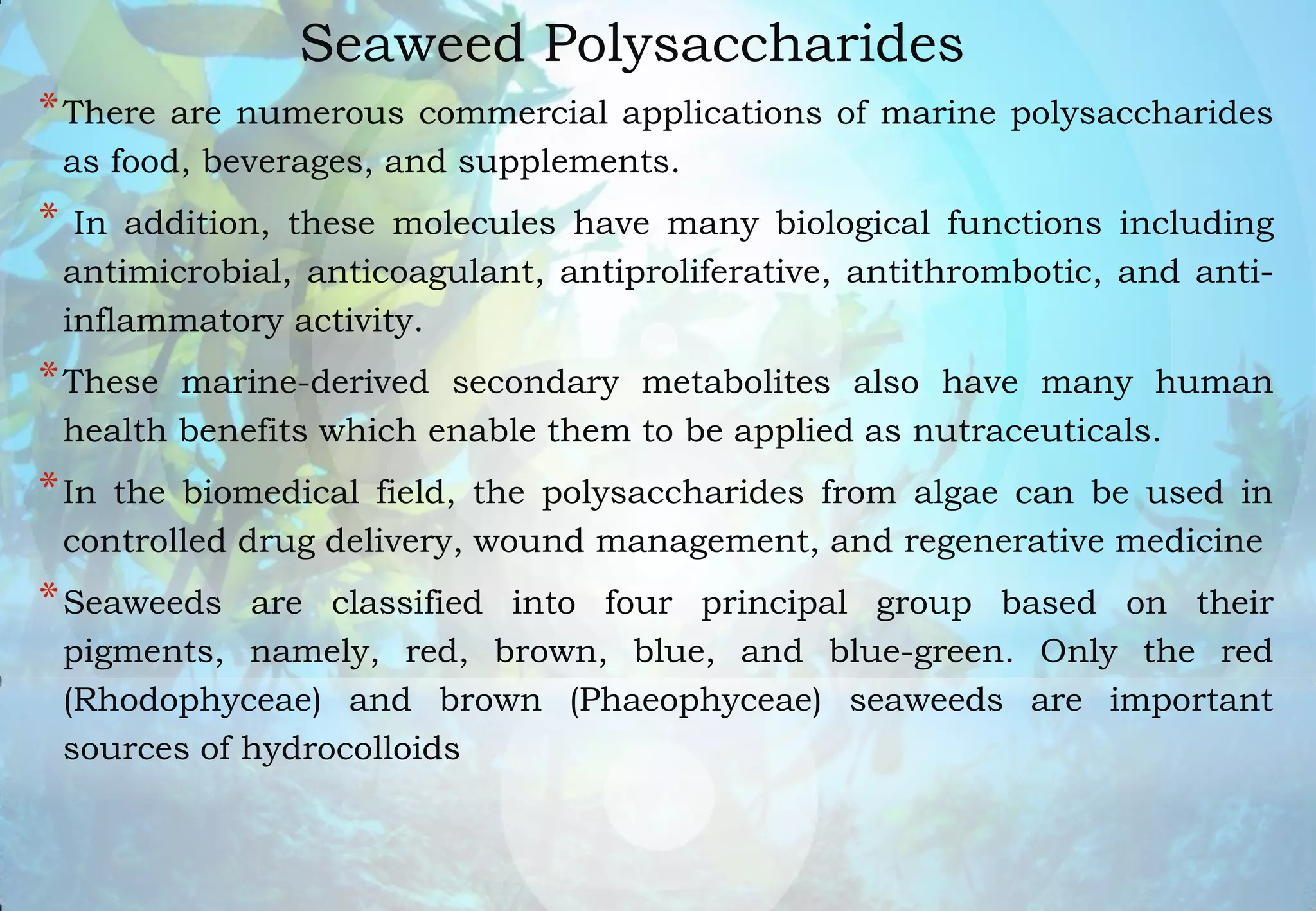 Marine bioactive compounds | PDF | Chemistry | Science