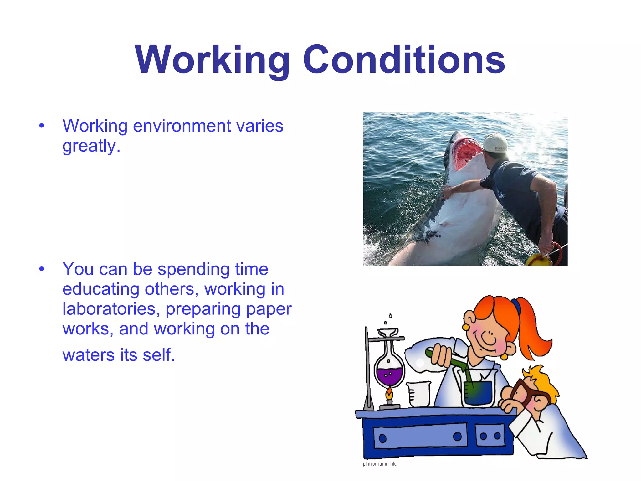 Marine biologist | PPT | Biological Sciences | Science