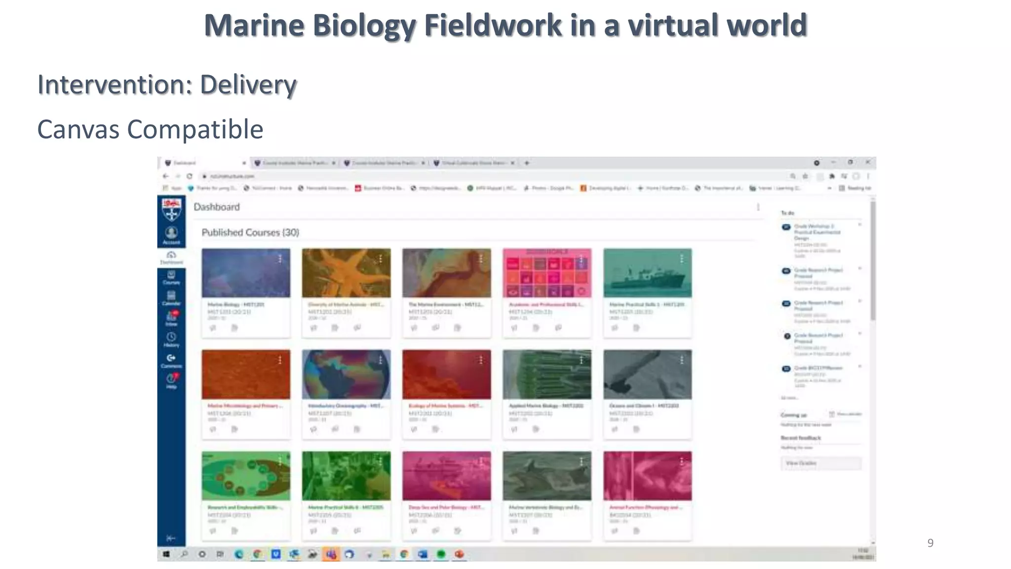 Marine biology fieldwork in a virtual world | PPTX