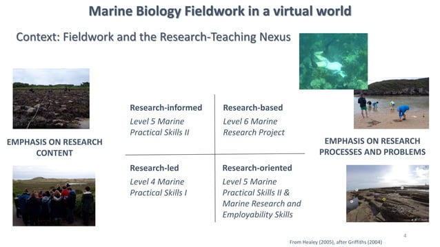 Marine biology fieldwork in a virtual world | PPTX | Education