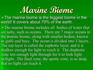 Marine biome | PPT