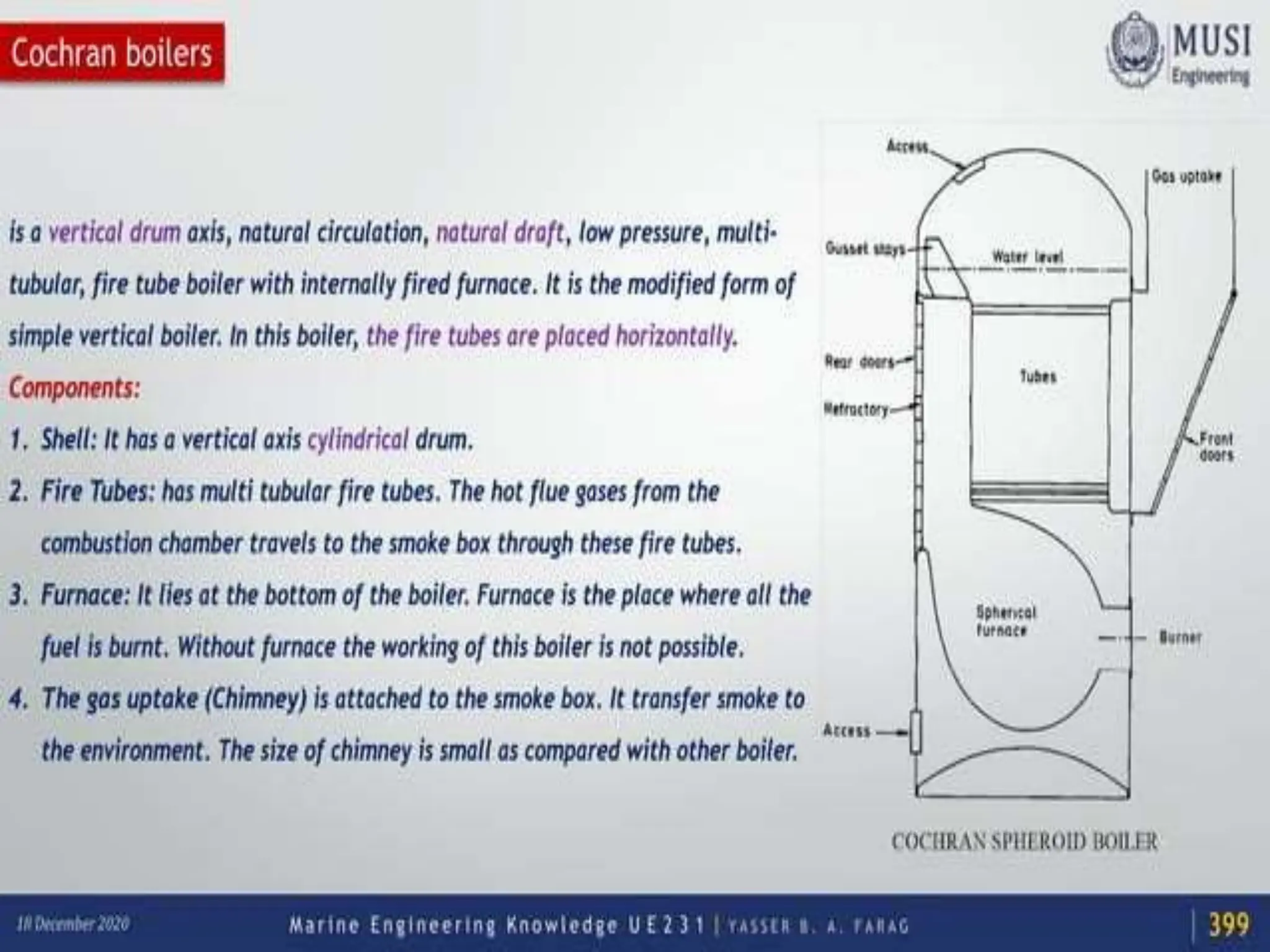 Marine Boilers and steam engineering .pptx | Physics | Science