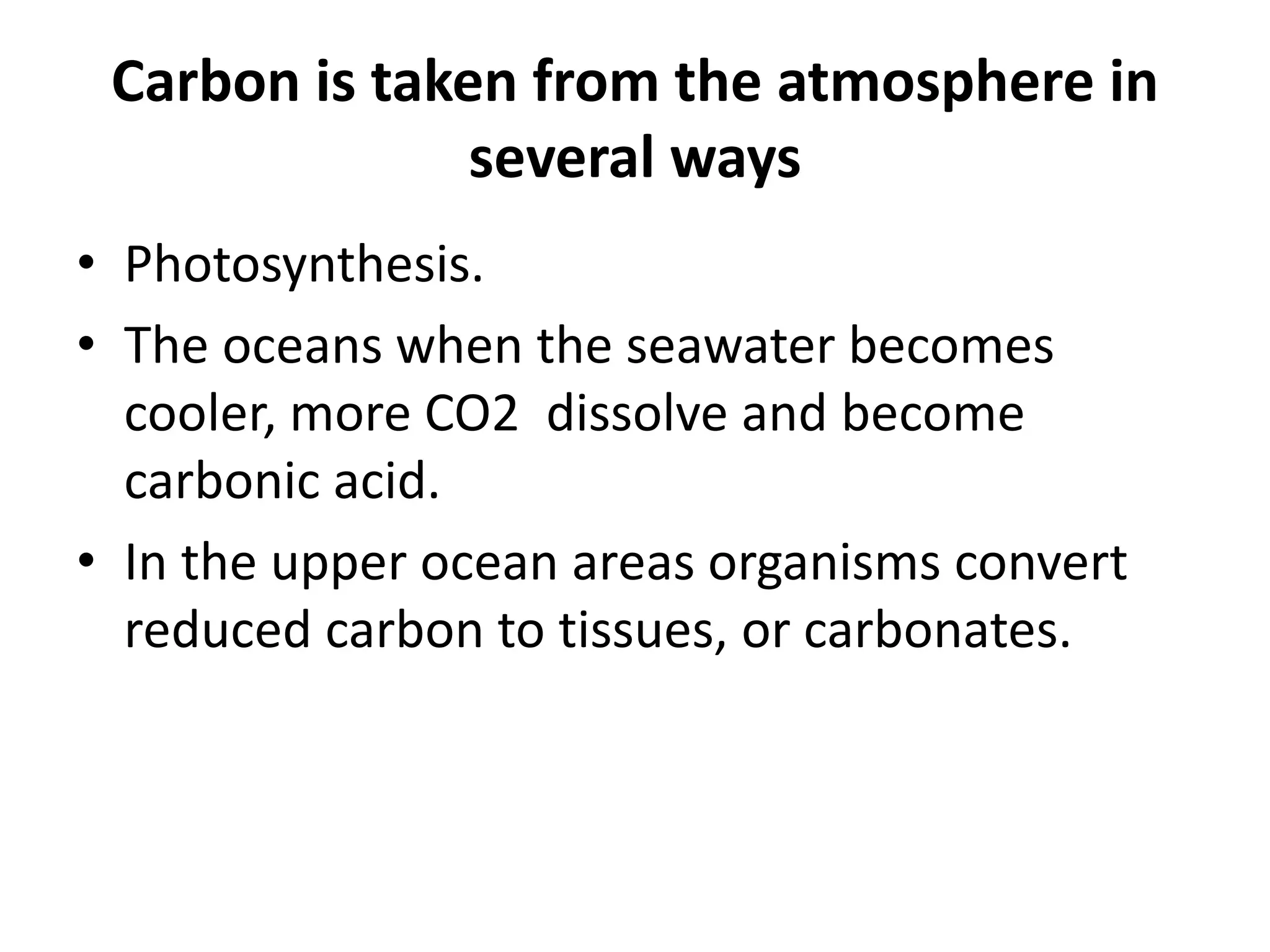 Marine carbon cycle.by masroor | PPTX