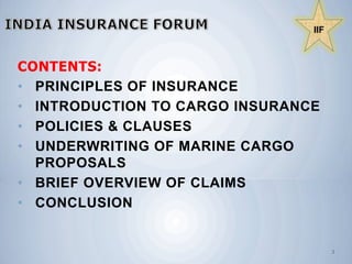 Marine Cargo Insurance | PPTX