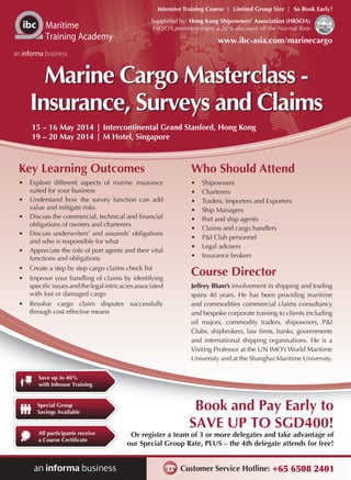 Marine Cargo Masterclass - Insurance, Surveys and Claims | PDF ...
