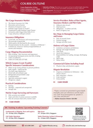 Marine Cargo Masterclass - Insurance, Surveys and Claims | PDF ...