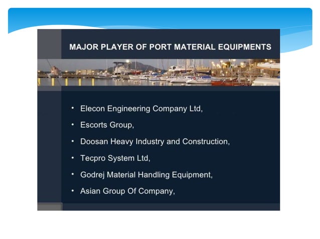 marine cargo handling system and machines | PPTX | Cruises | Travel Type
