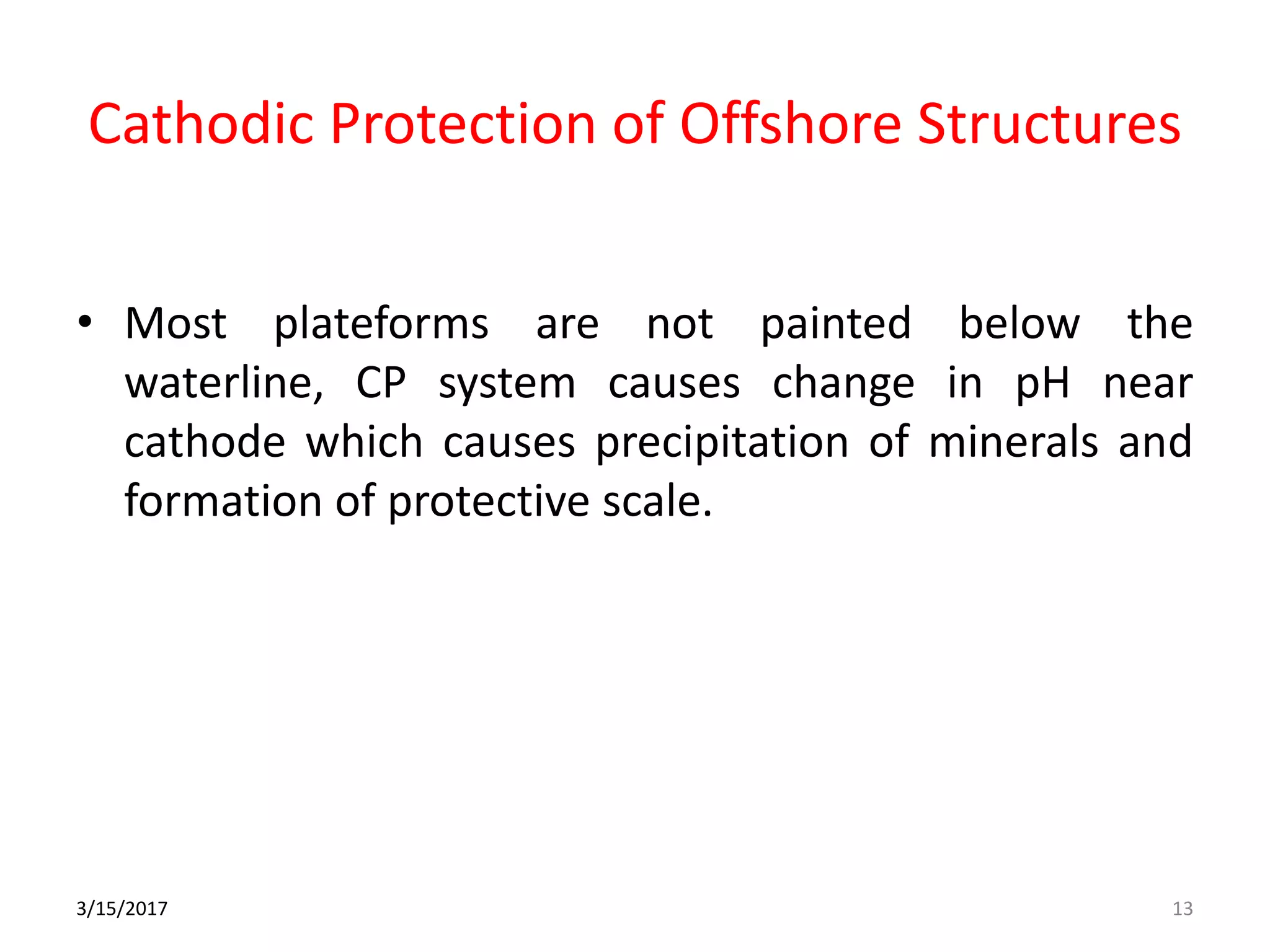 Marine cathodic protection. | PPT