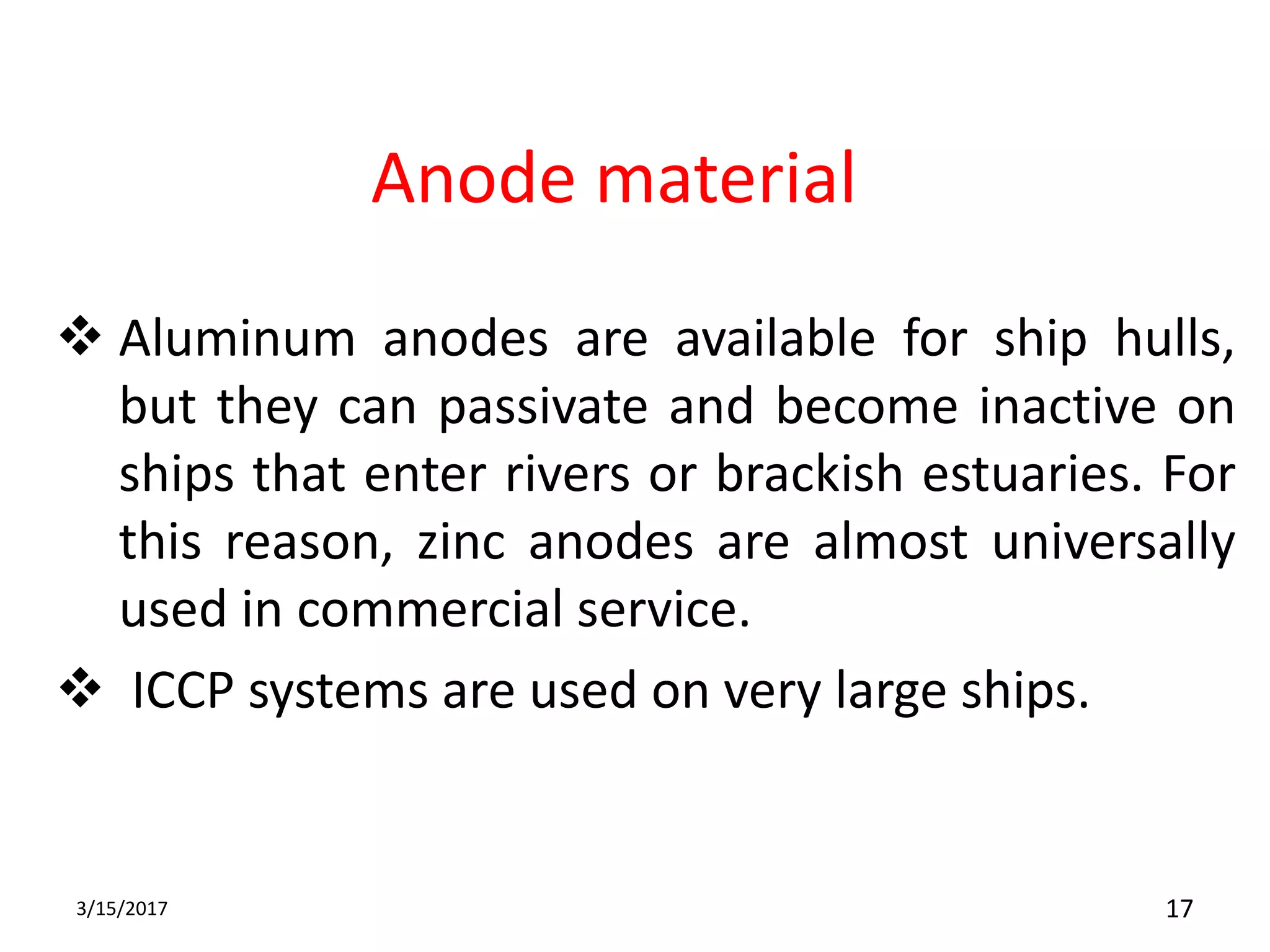 Marine cathodic protection. | PPT