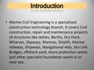 Marine civil engineering and Gujarat | PPTX