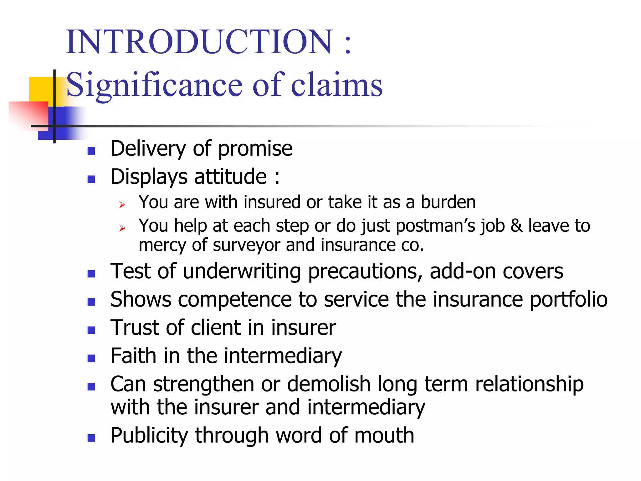 Marine Cargo insurance claims | PPTX