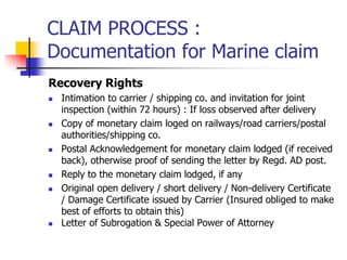 Marine Cargo insurance claims | PPTX | Motor Insurance | Insurance