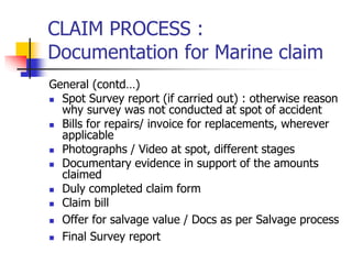 Marine Cargo insurance claims | PPTX | Motor Insurance | Insurance