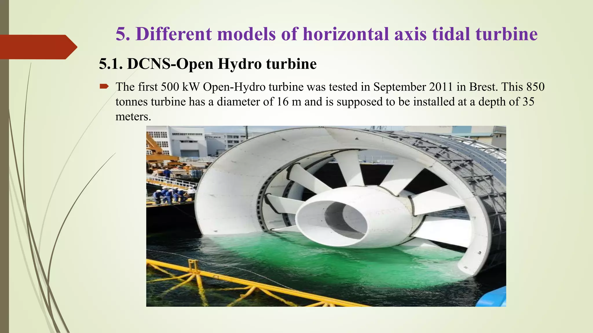 Marine current turbine... | PPT