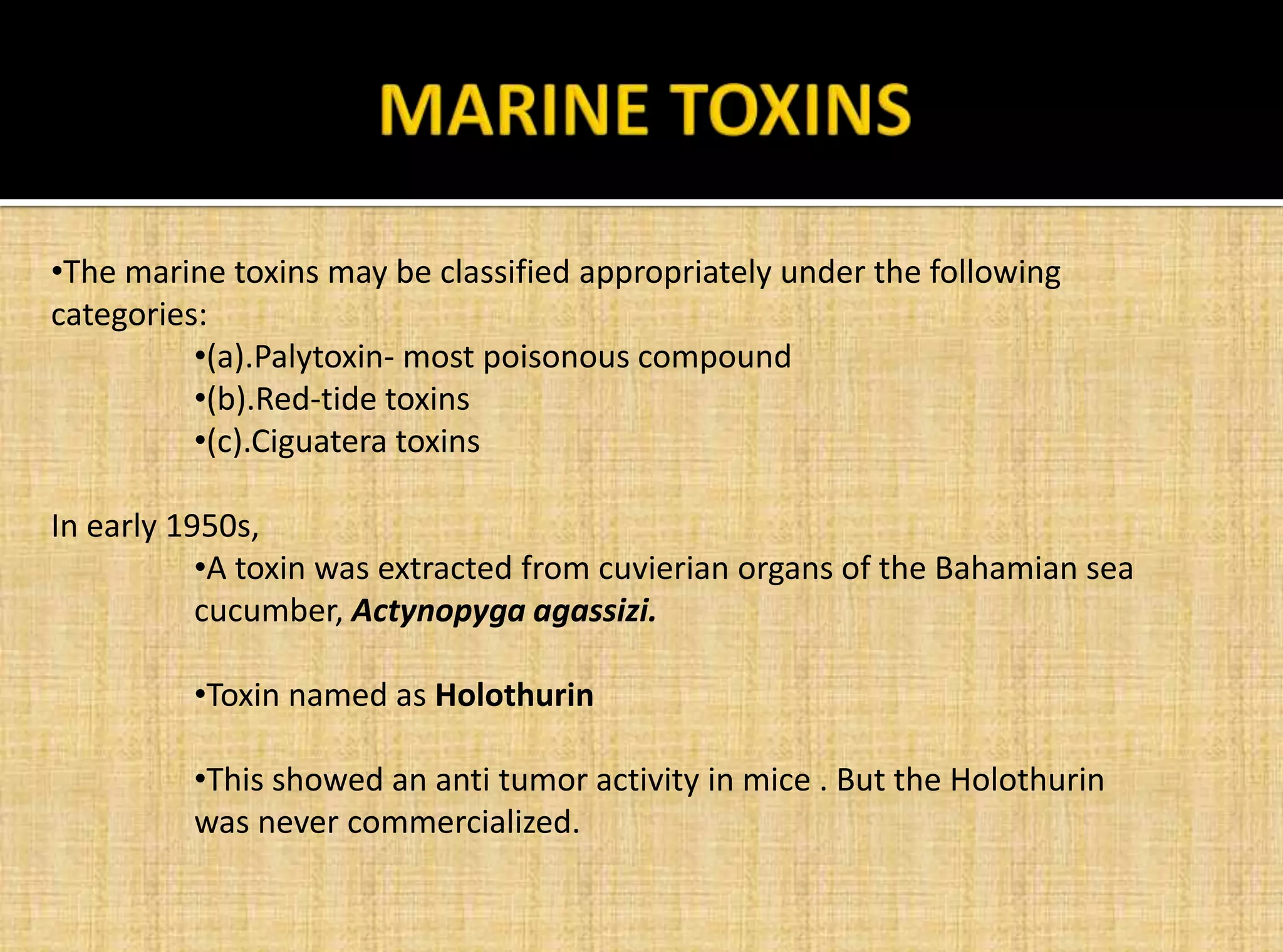 Marine drugs[1] | PPTX