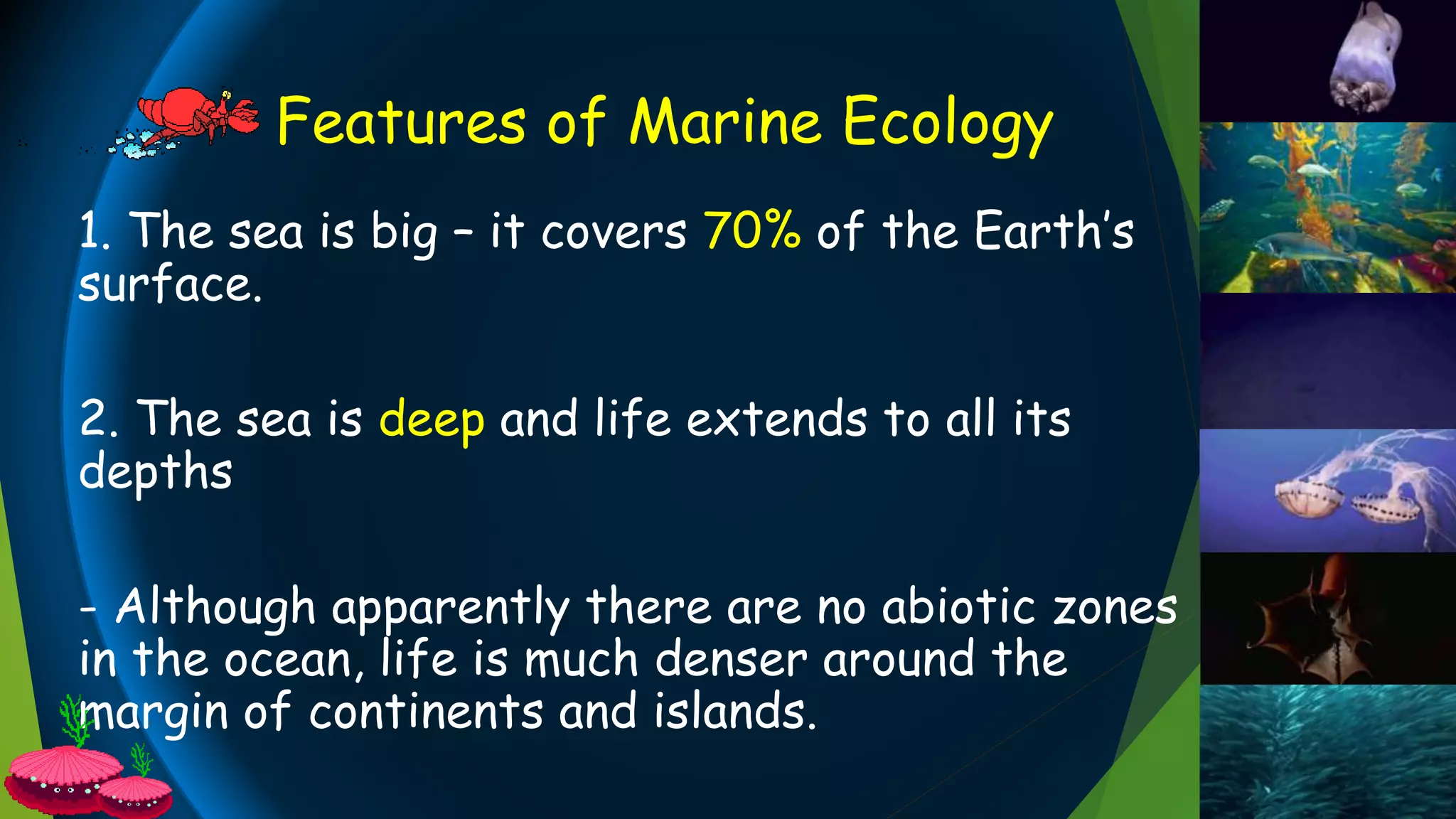 Marine ecology ppt | PPTX