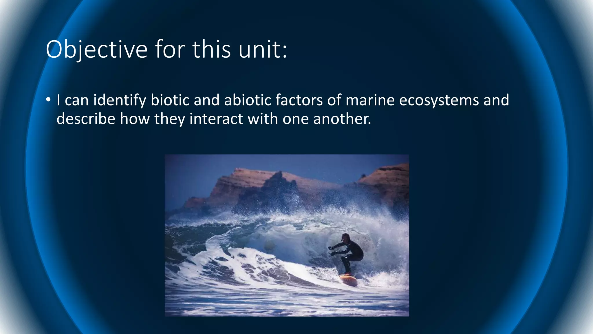 Marine ecology ppt | PPTX