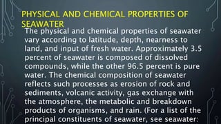 Marine ecosystem, complex of living organism in the ocean enviroment | PPT
