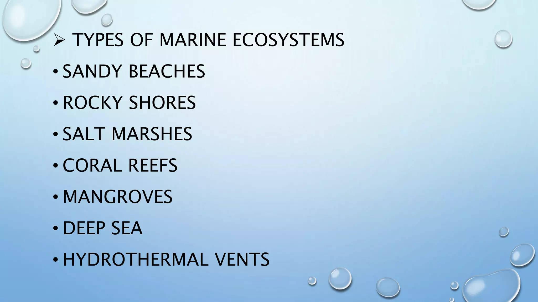 Marine ecosystem | PPTX