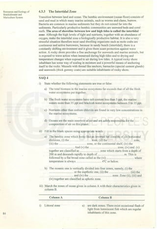 Marine Ecosystem detailed explaination geo | PDF