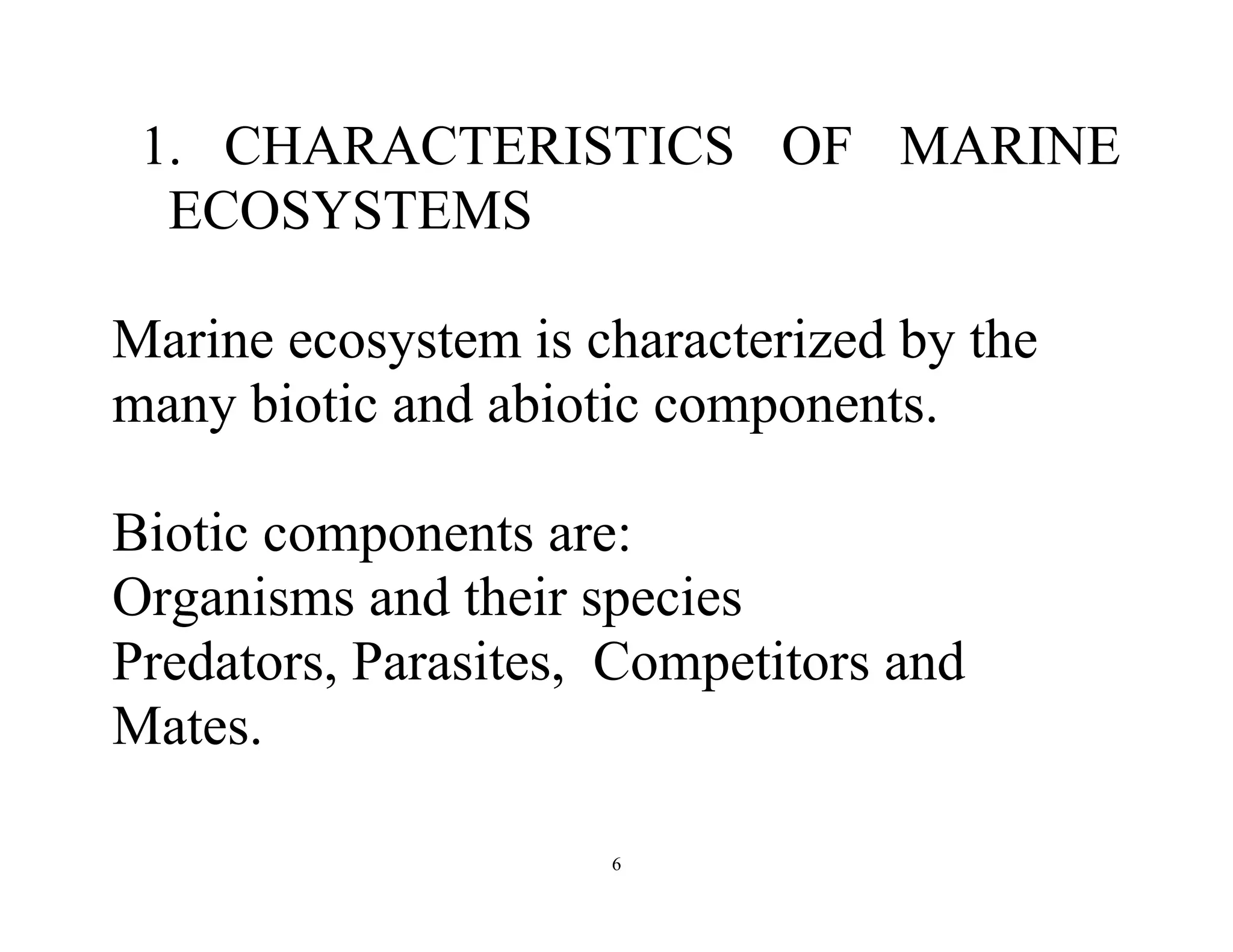 Marine ecosystems | PDF